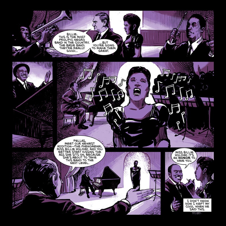 The Billie Holiday Graphic Novel - Women in Jazz - Etsy