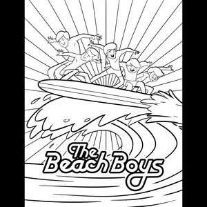 THE BEACH BOYS Official Coloring Book - Etsy