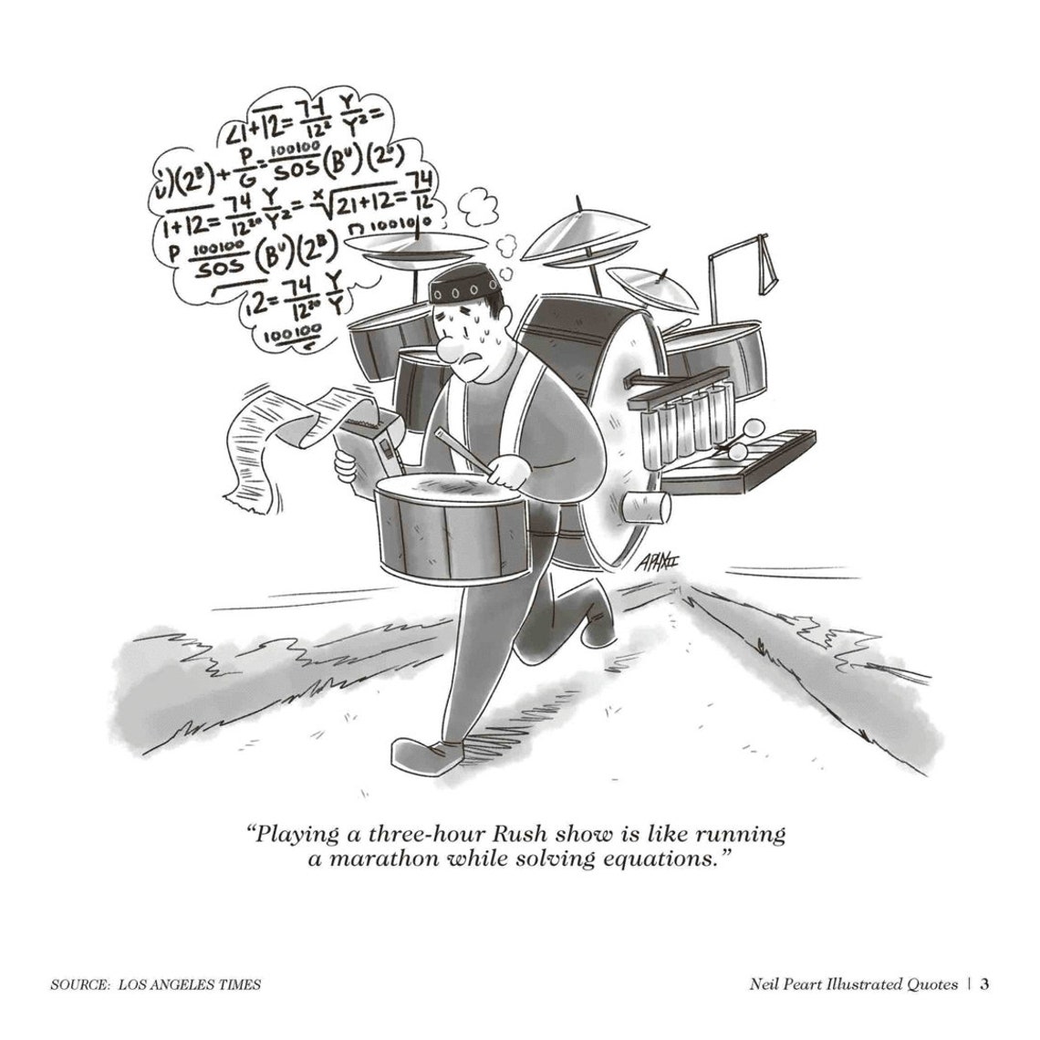 Neil Peart The Illustrated Quotes Book Etsy
