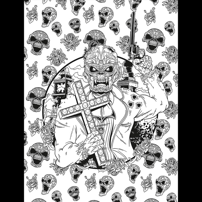 Iron Maiden: the Official Coloring Book Paperback - Etsy