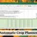 Automatic Crop Planner Excel Sheet | Garden Planner | Farm Planner ...