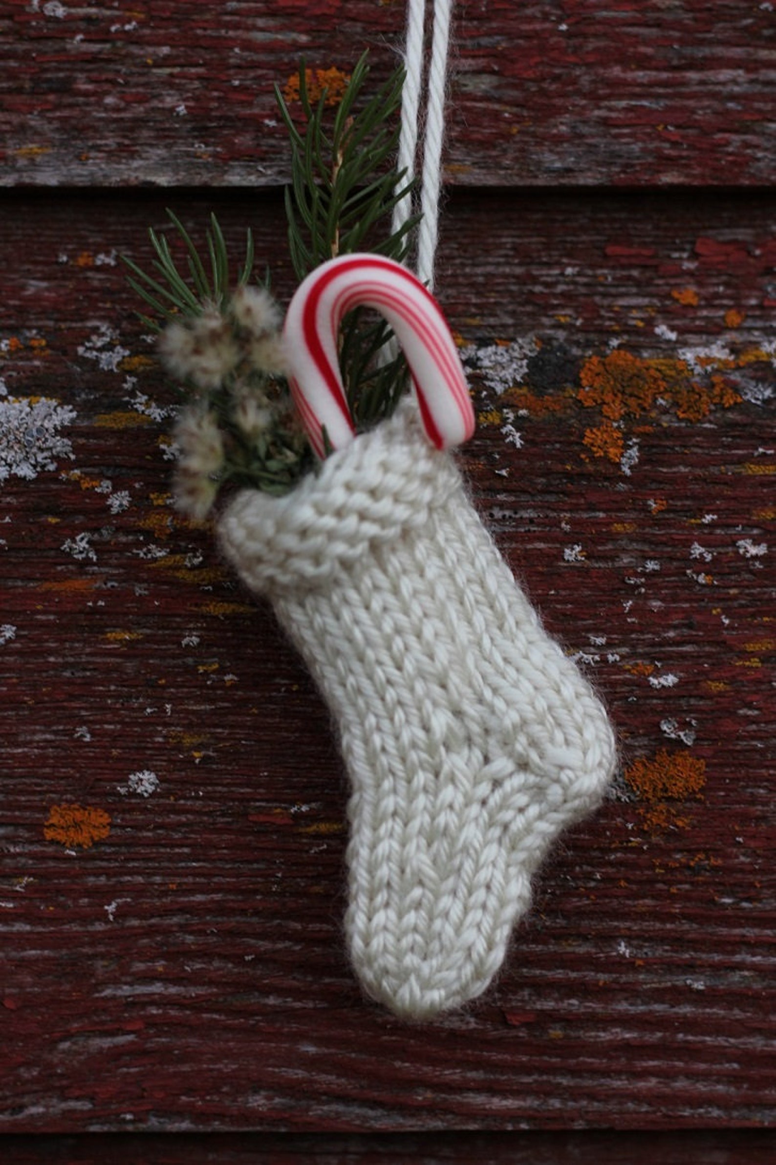 Solid Colors - Mini Knit Stocking Christmas Tree Ornament - Etsy