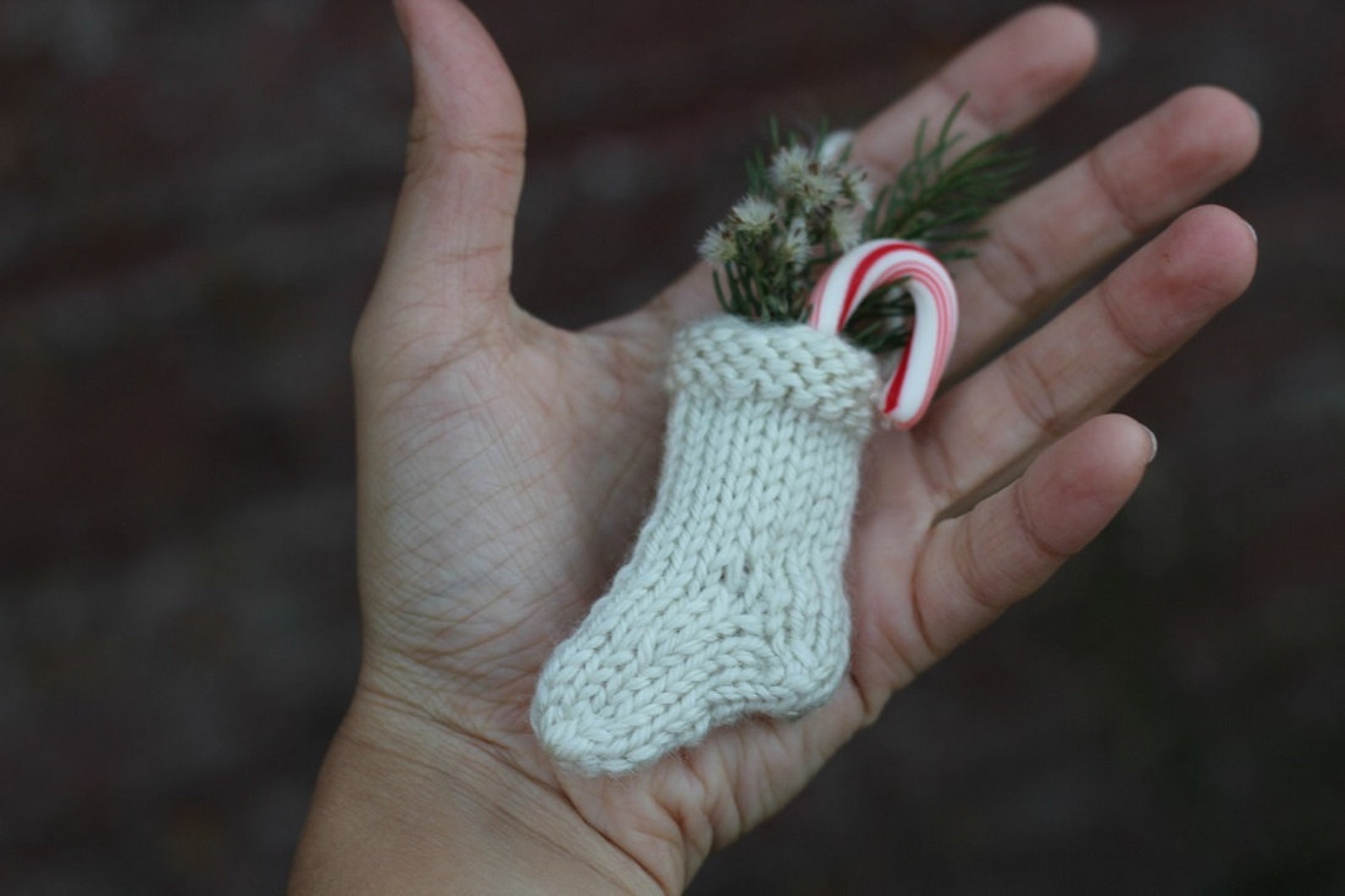 Solid Colors - Mini Knit Stocking Christmas Tree Ornament - Etsy