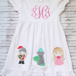 Embroidered Princess Dress, Castle Dress, Princess Birthday Dress ...