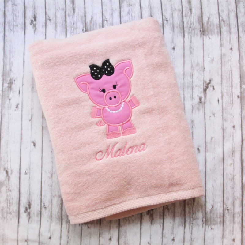 Pig Hand Towel - Etsy