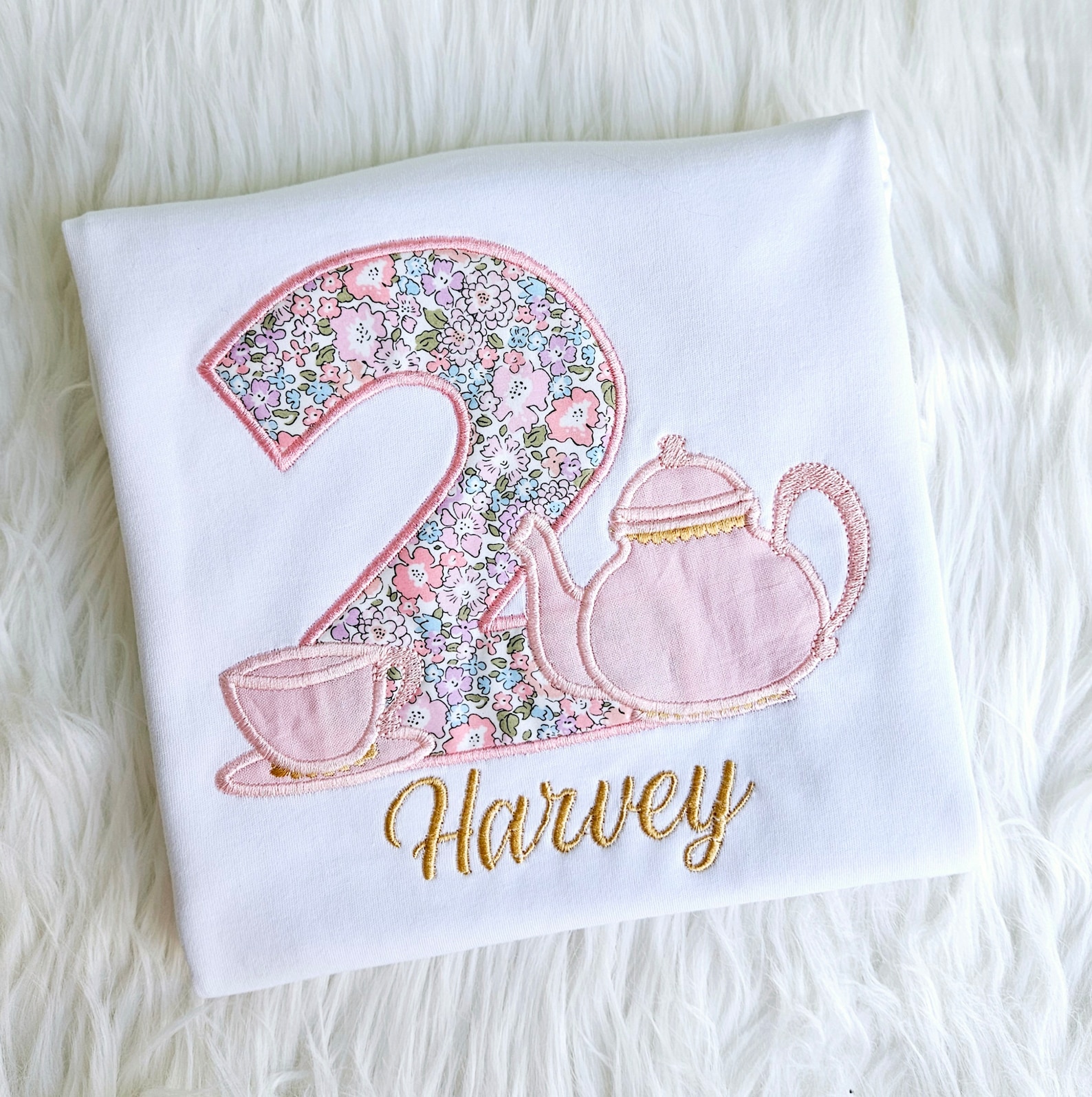 Tea Party Birthday Shirt, Teacup Shirt, Girls Tea Pot Birthday Shirt ...