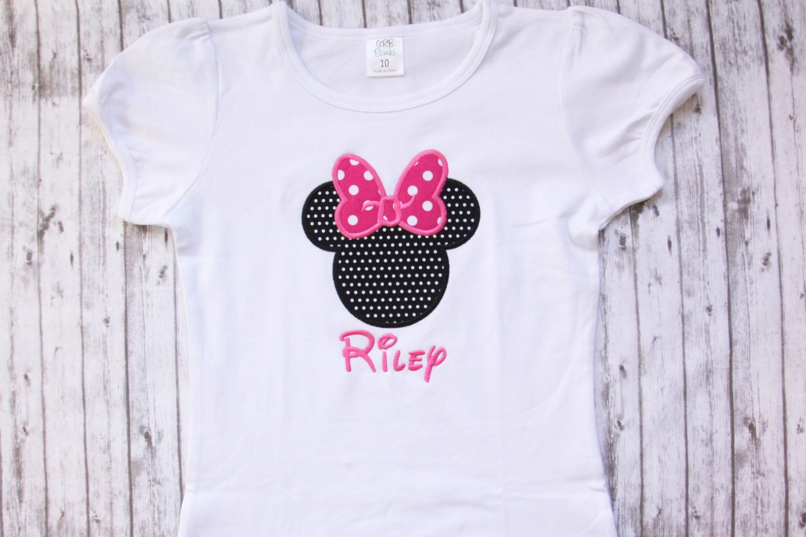Embroidered Minnie Shirt Classic Minnie T-shirt Minnie Head - Etsy