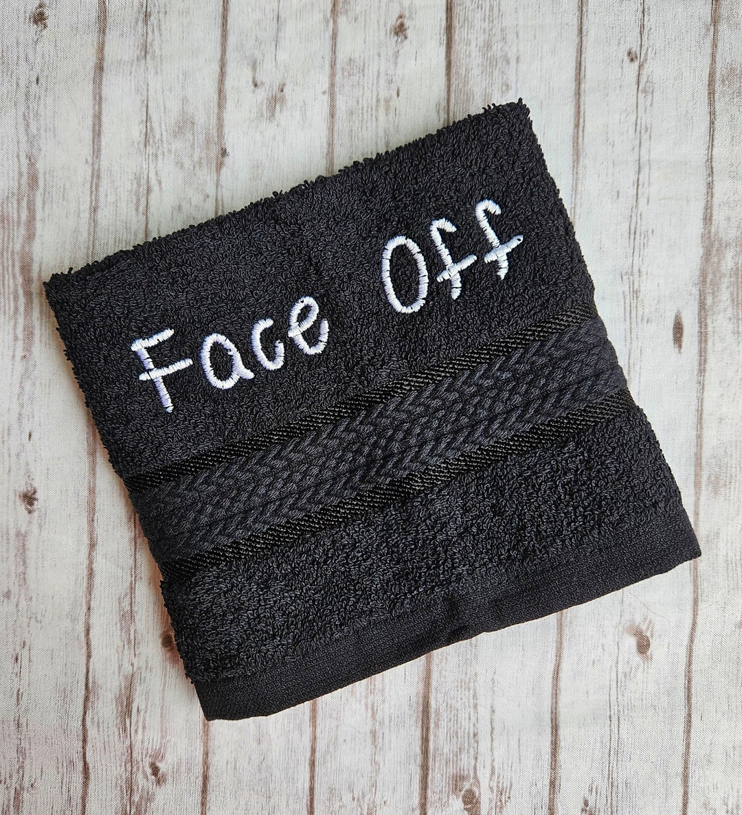 Makeup Washcloth, Face off Washcloth, Embroidered Washcloth - Etsy