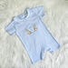 Embroidered Duck Peter Pan Romper, Monogrammed Baby Summer Outfit - Etsy