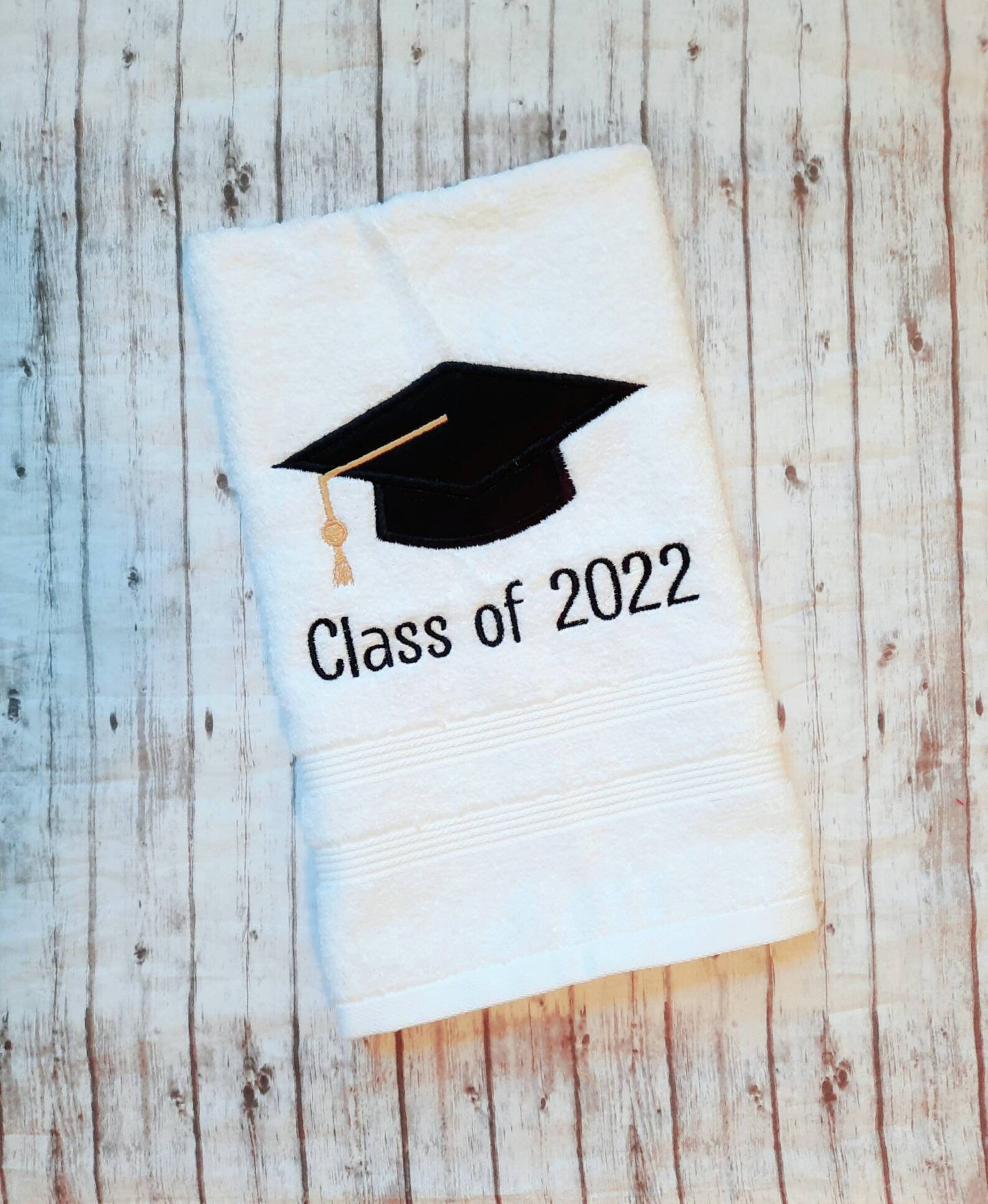 Embroidered Graduation Towel - Etsy