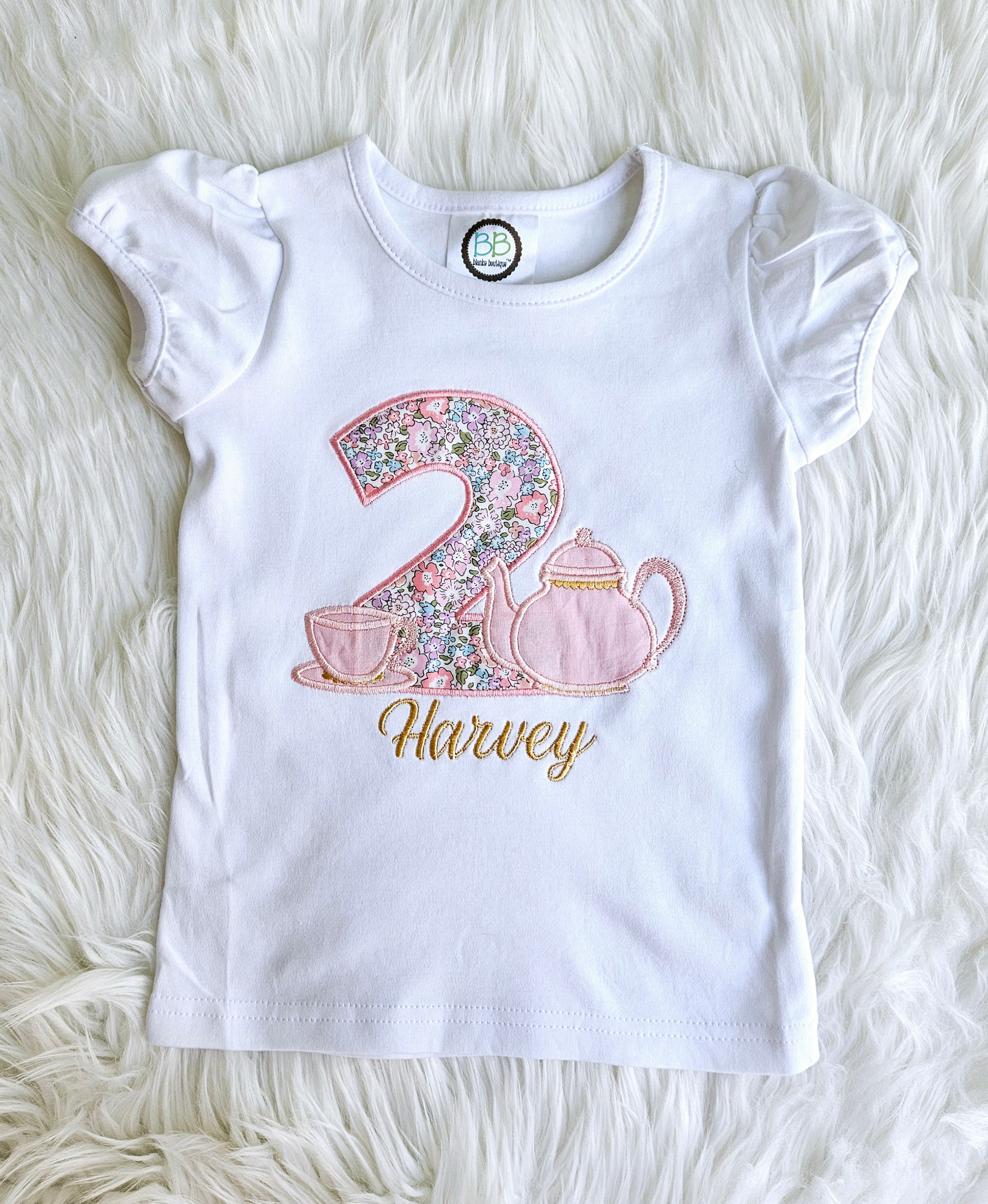 Tea Party Birthday Shirt, Teacup Shirt, Girls Tea Pot Birthday Shirt ...
