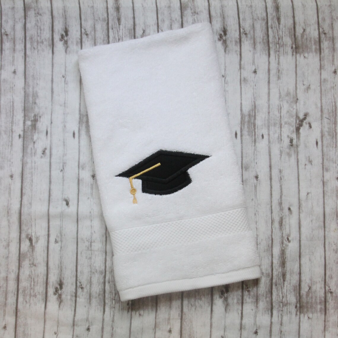 Embroidered Graduation Towel - Etsy