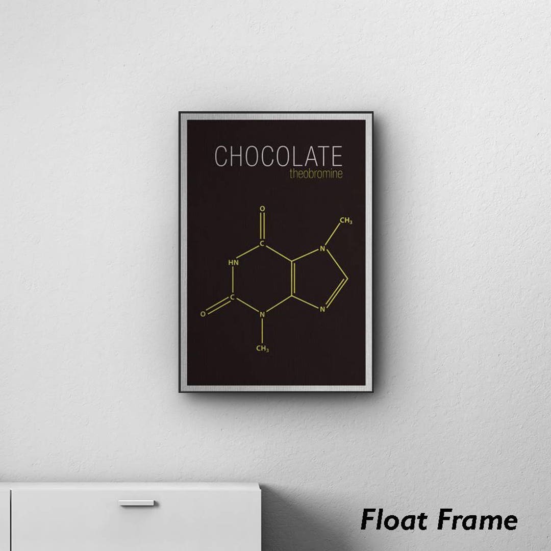 Chocolate Molecule, Chocolate Poster, Science Poster, Chocolate Print ...