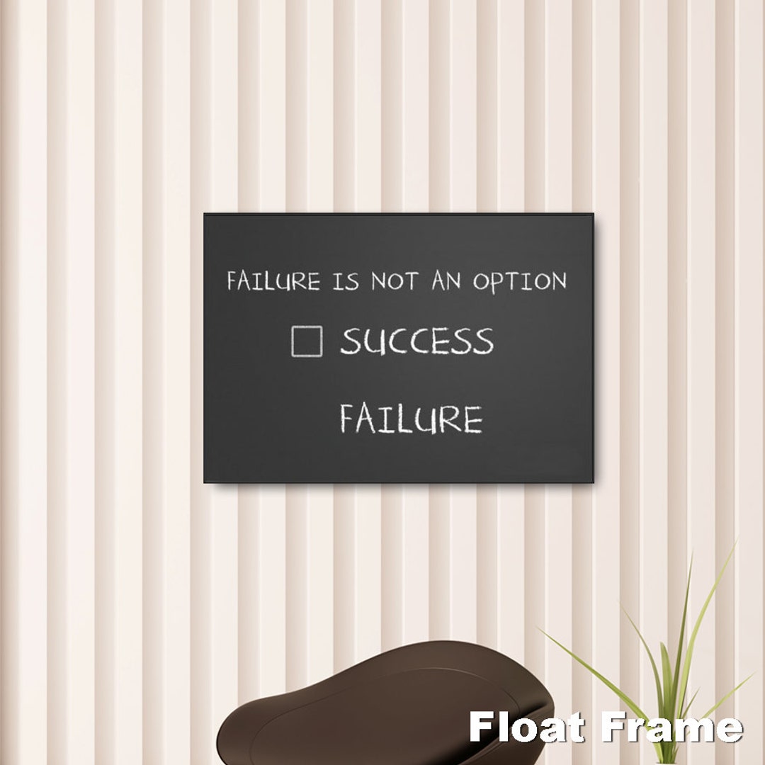 Failure is Not an Option Quote Print Wall Art. Choose Either a Rolled ...
