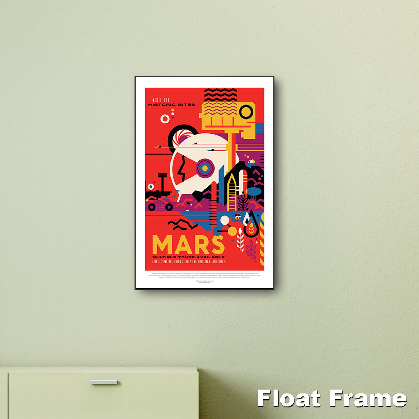 NASA Space Print Mars Large Prints Space Art Travel | Etsy