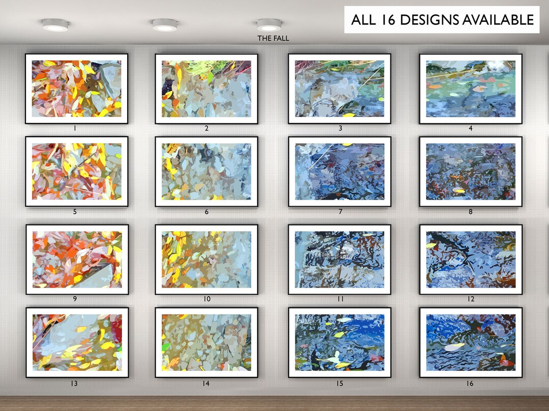 The Fall - Choose Your Design 1-16 - Val Martin Framed Art - Original ...