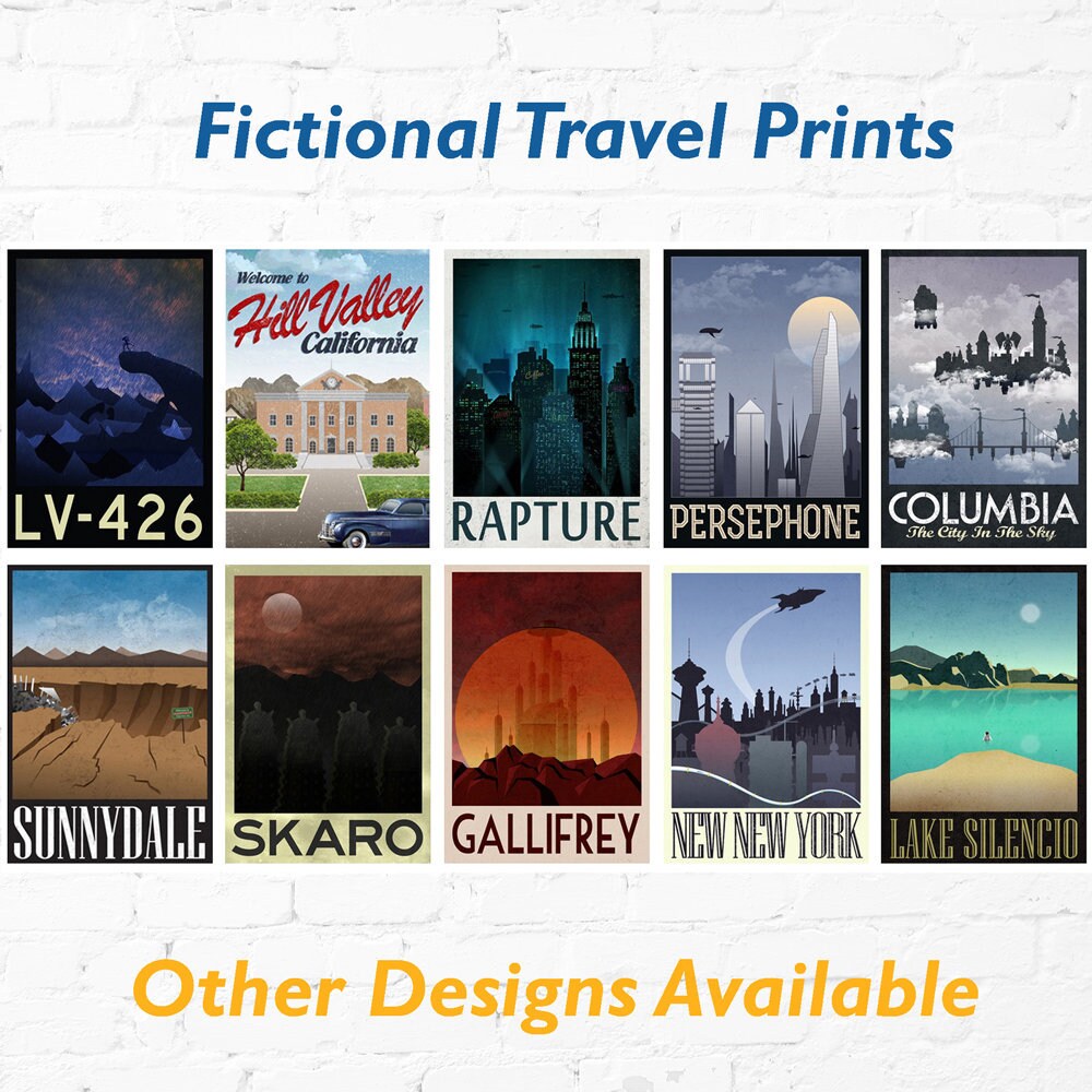 Fictional Travel Poster - Etsy UK