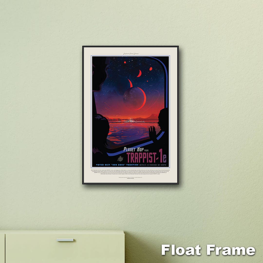 NASA Poster, Trappist-1e (small Print), Space Art, Travel Poster, Space ...