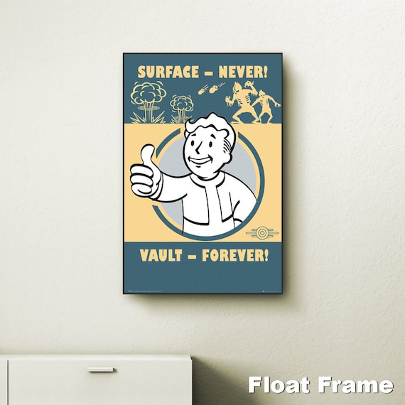 Fallout 4 Vault Forever Framed Poster Canvas Art Game Art | Etsy