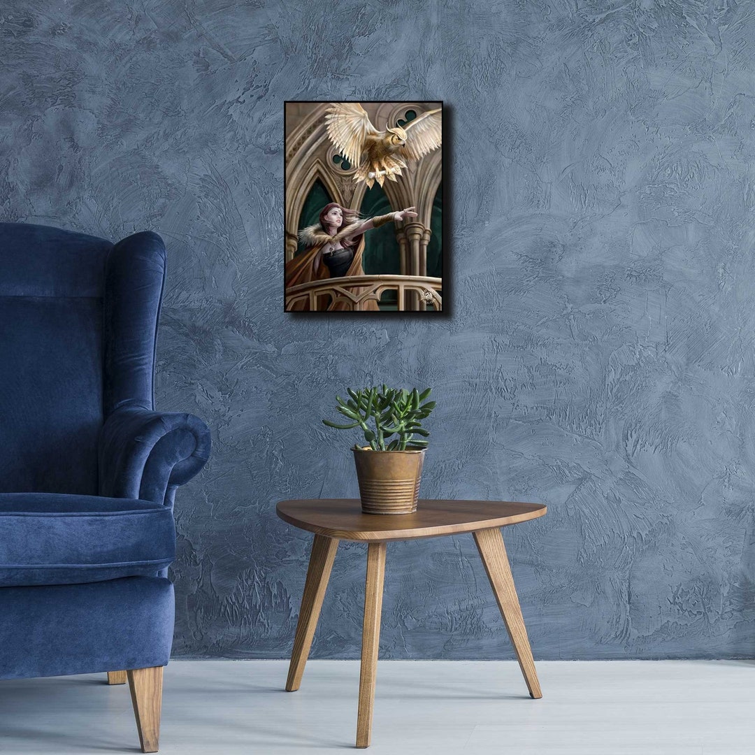 Owl Messenger - Anne Stokes - 3D Lenticular Art - Framed Art Print ...