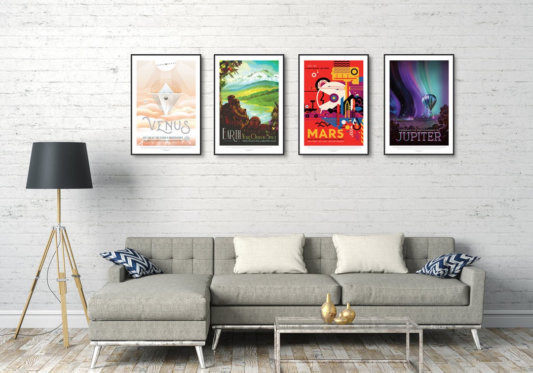 NASA Space Prints, Solar System - Set - Planets Print, Space Art ...