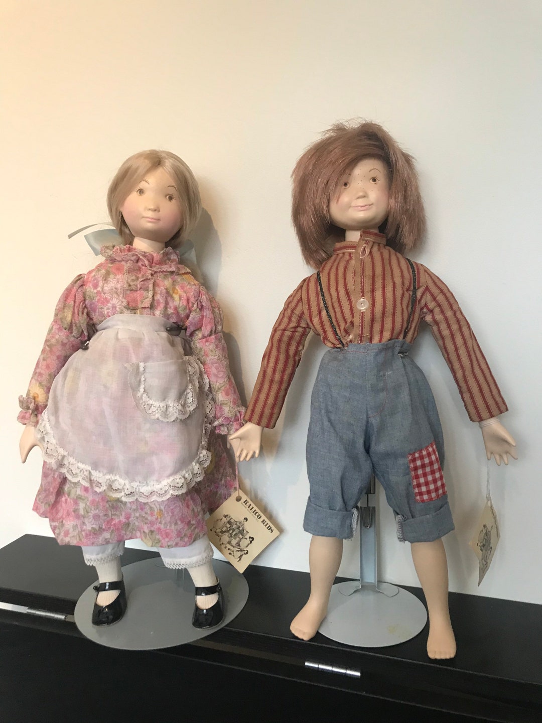 Two Vintage 1973 Kalico Kids Dolls. Annie Lou and Toby the Newsboy. - Etsy