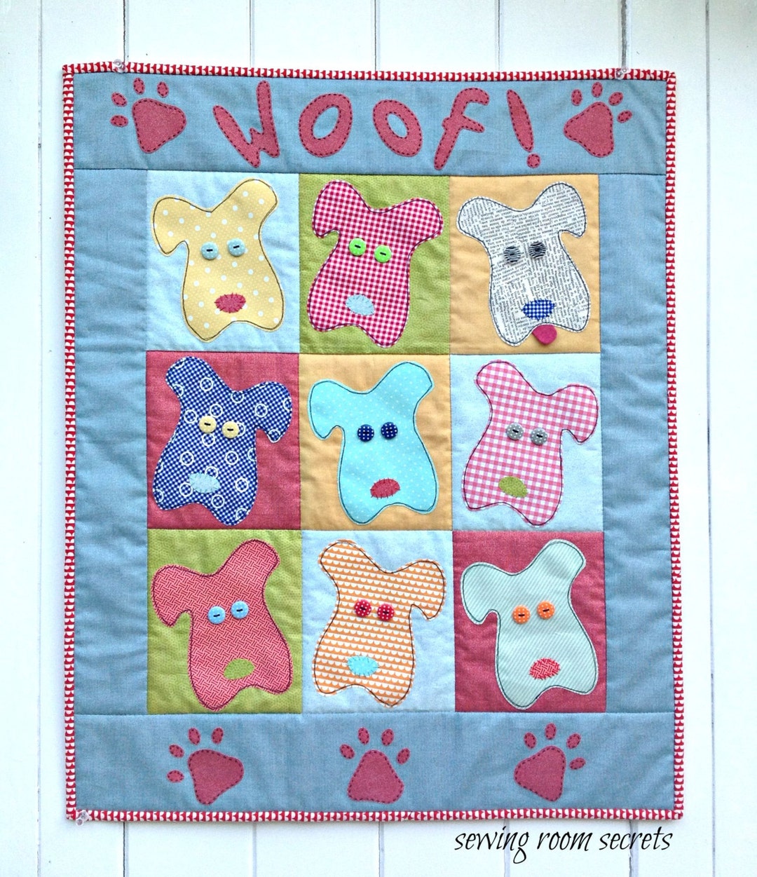 Woof Patchwork Quilt Pattern PDF - Etsy