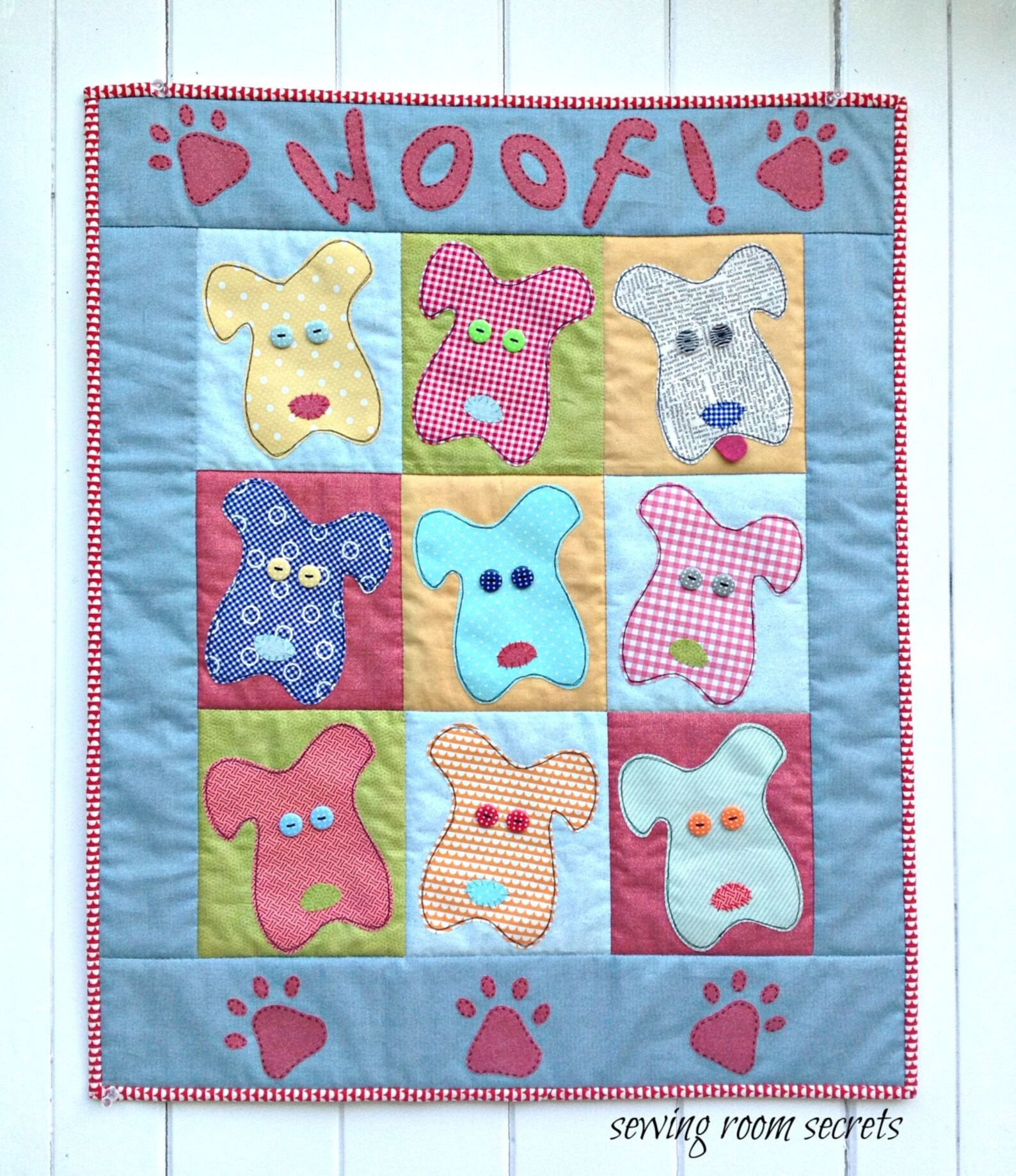 Woof Patchwork Quilt Pattern PDF - Etsy