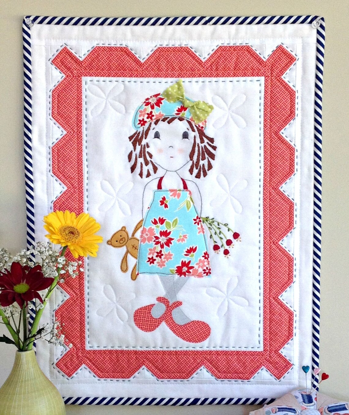 Mini Quilt Pattern 'A Pocketful of Posies', PDF Sewing Pattern - Etsy