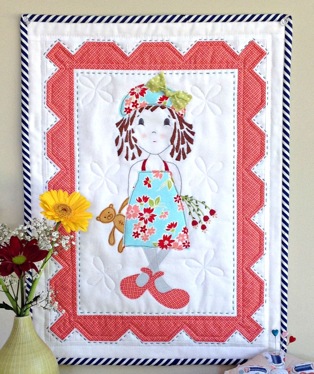 Mini Quilt Pattern 'A Pocketful of Posies', PDF Sewing Pattern - Etsy