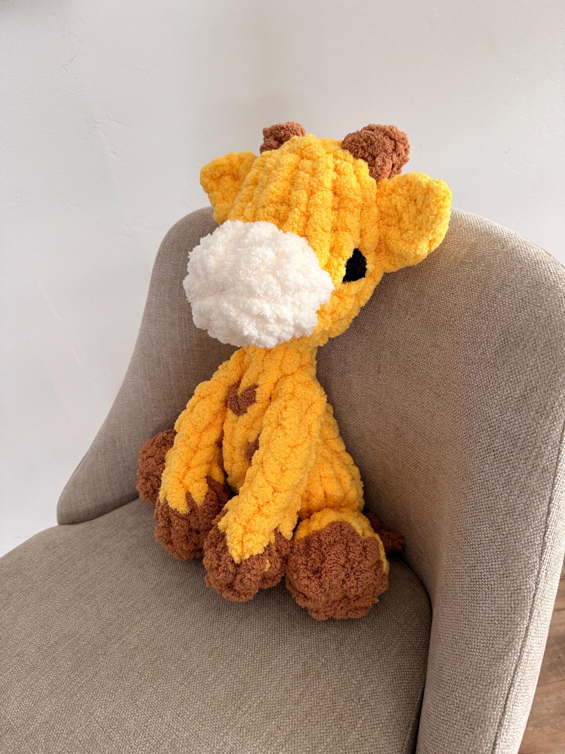 Handmade Chunky Knit Giraffe Snuggler Stuffed Animal - Etsy