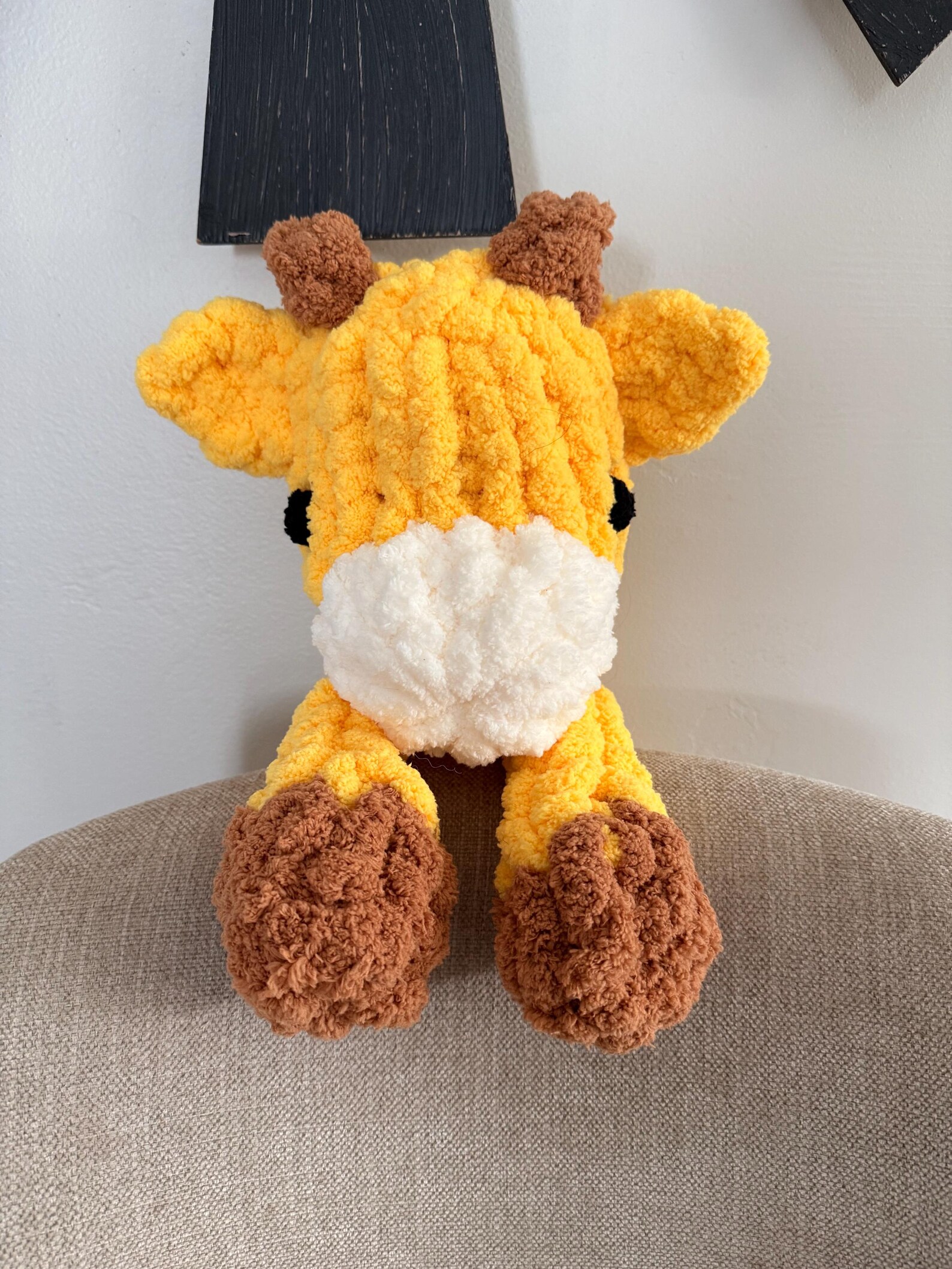 Handmade Chunky Knit Giraffe Snuggler Stuffed Animal - Etsy
