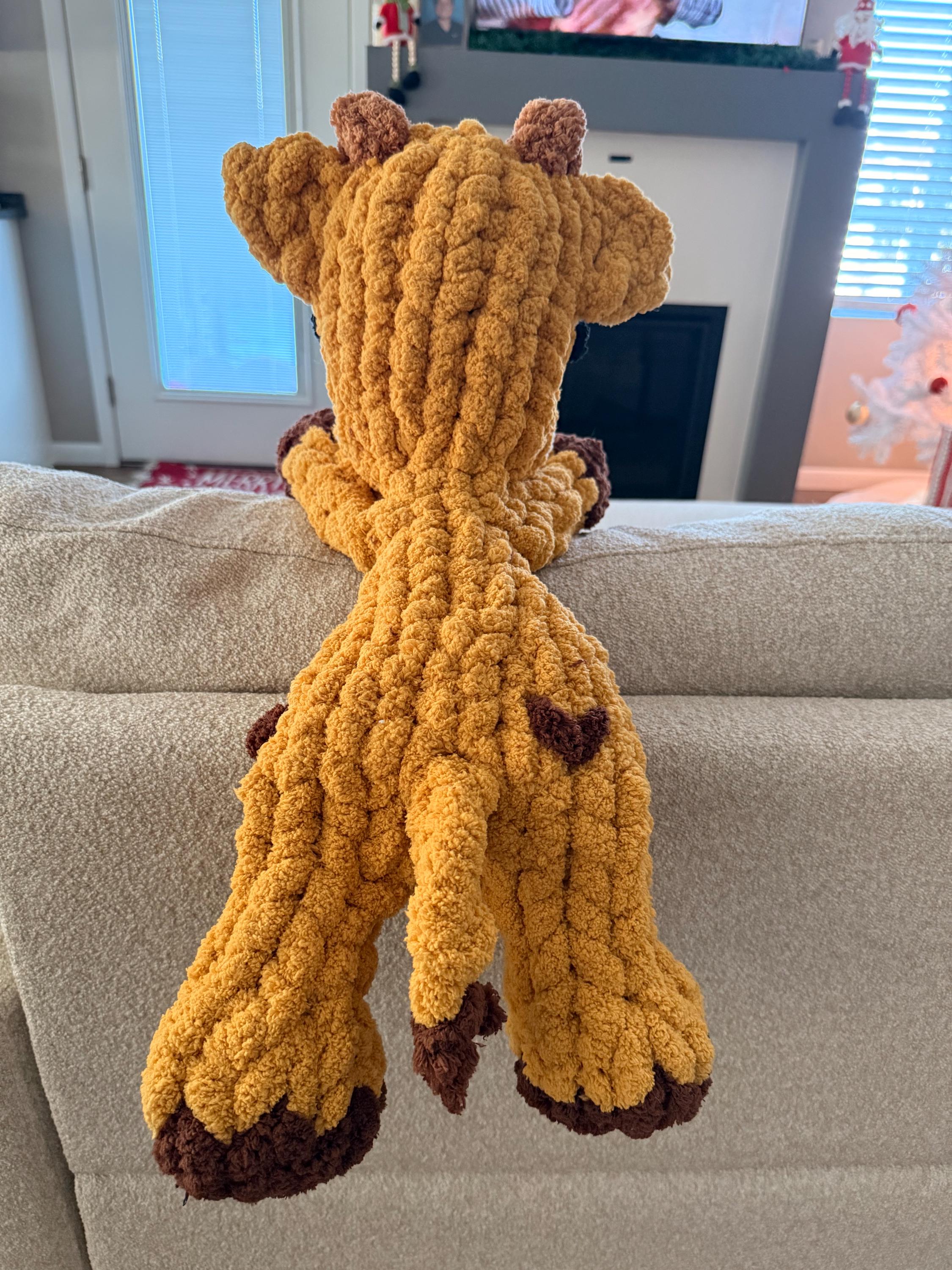 Handmade Chunky Knit Giraffe Snuggler Stuffed Animal - Etsy