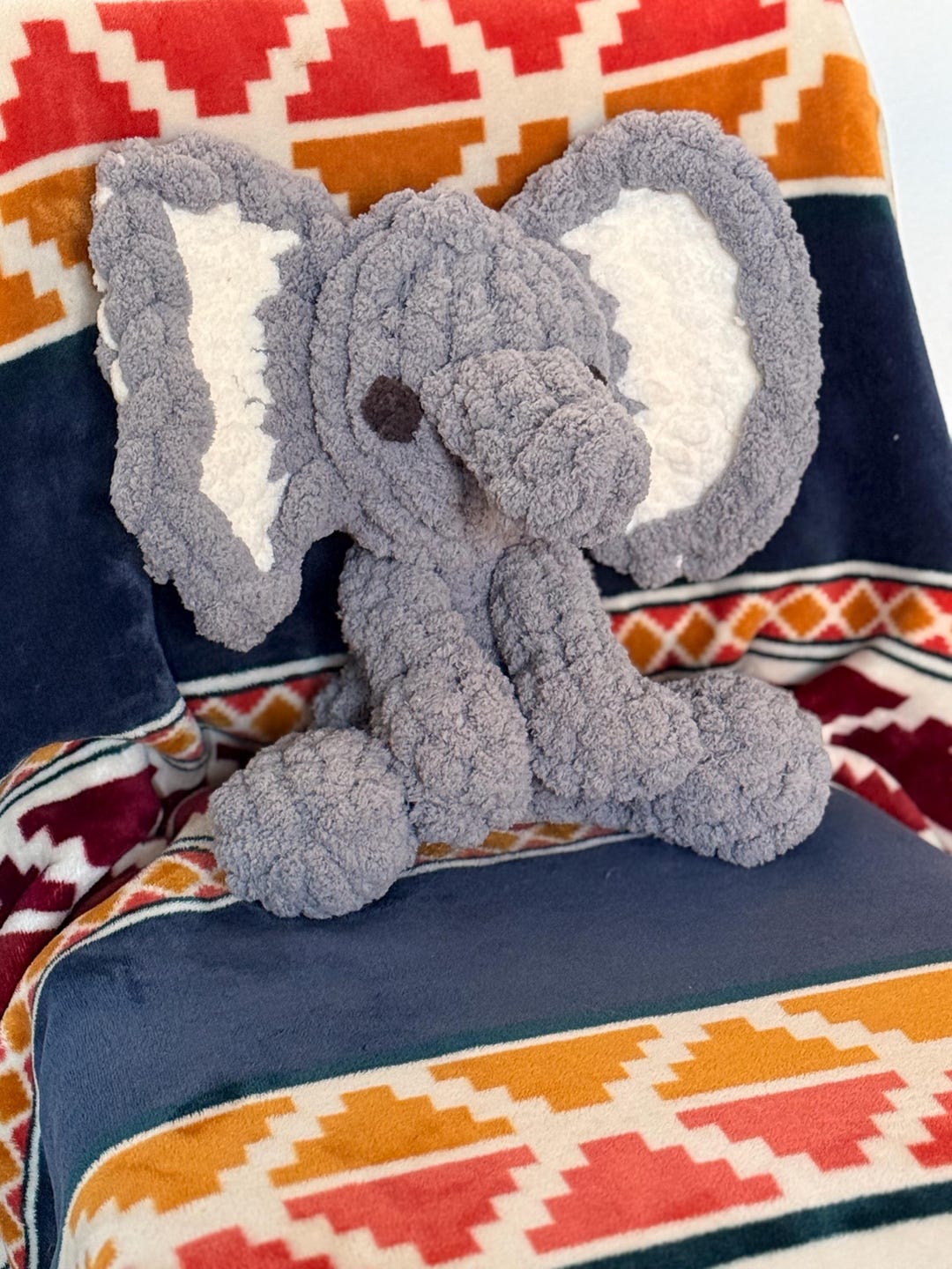 Handmade Chunky Knit Elephant Plushie - Etsy