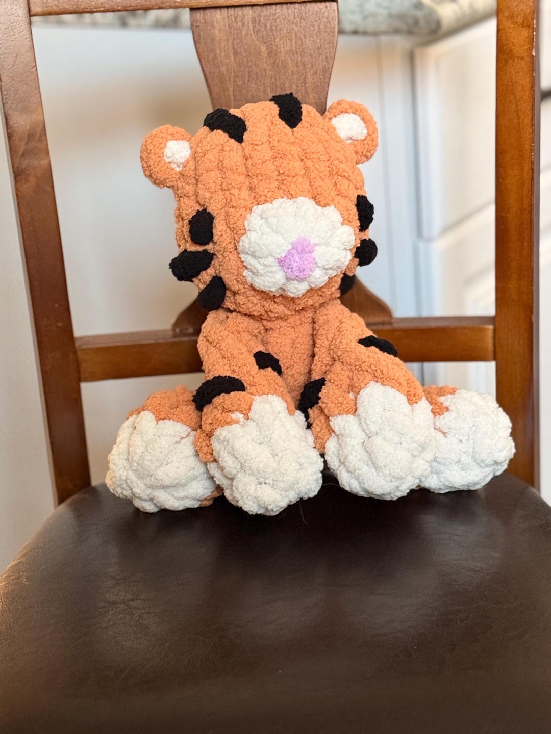 Handmade Chunky Knit Tiger Plushie - Etsy