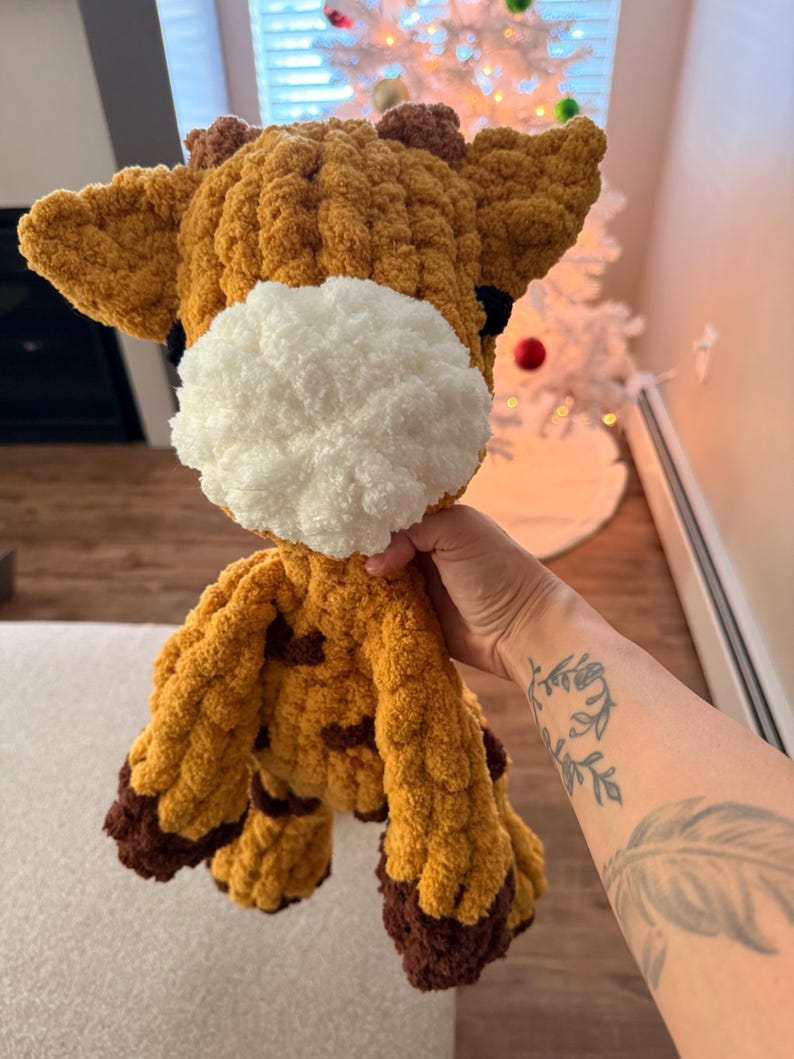 Handmade Chunky Knit Giraffe Snuggler Stuffed Animal - Etsy