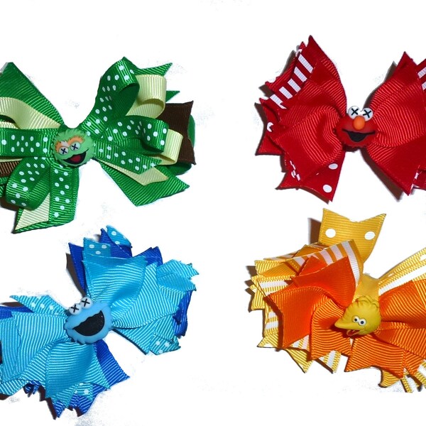 Elmo Hair Bow - Etsy