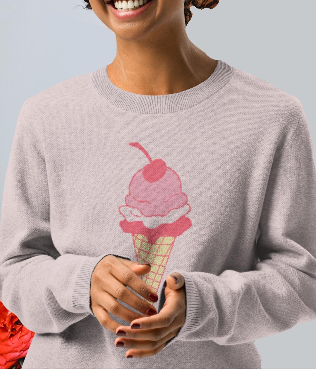 Ice Cream Kidcore Clothes Coquette Sweatshirt Ice Cream Lover Gift ...