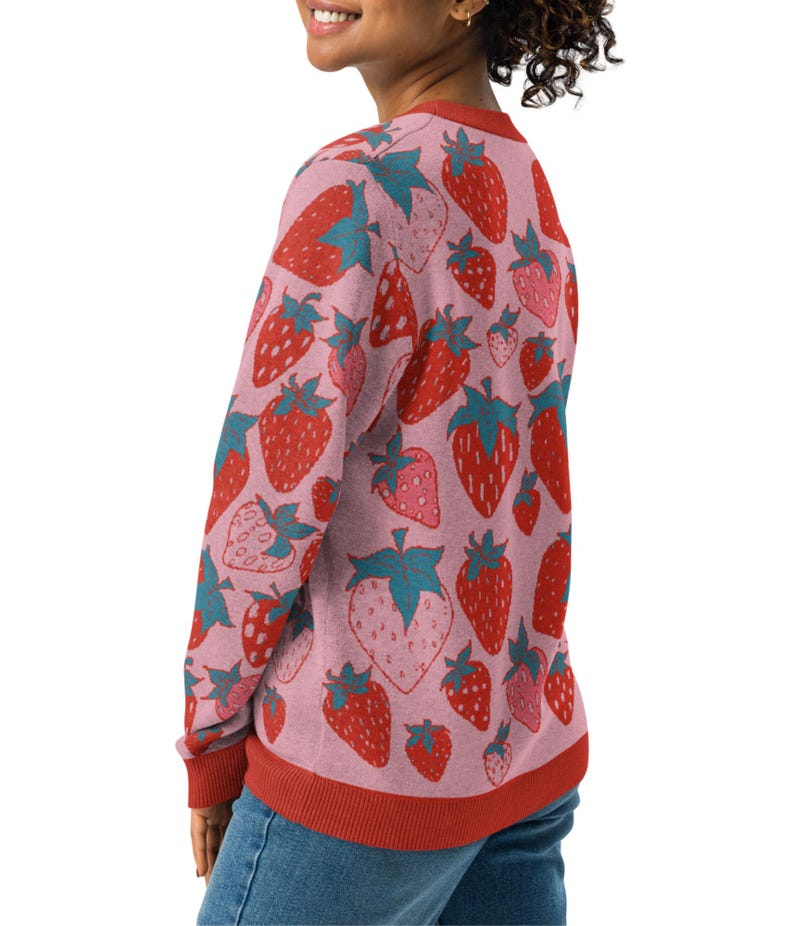 Strawberry Sweater Strawberry Cardigan Strawberry Shirt Strawberry ...