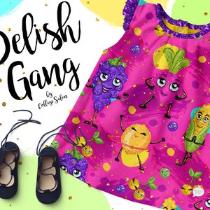 Delish Gang, Cute Vegetables and Fruit Illustrations, Healthy Food ...