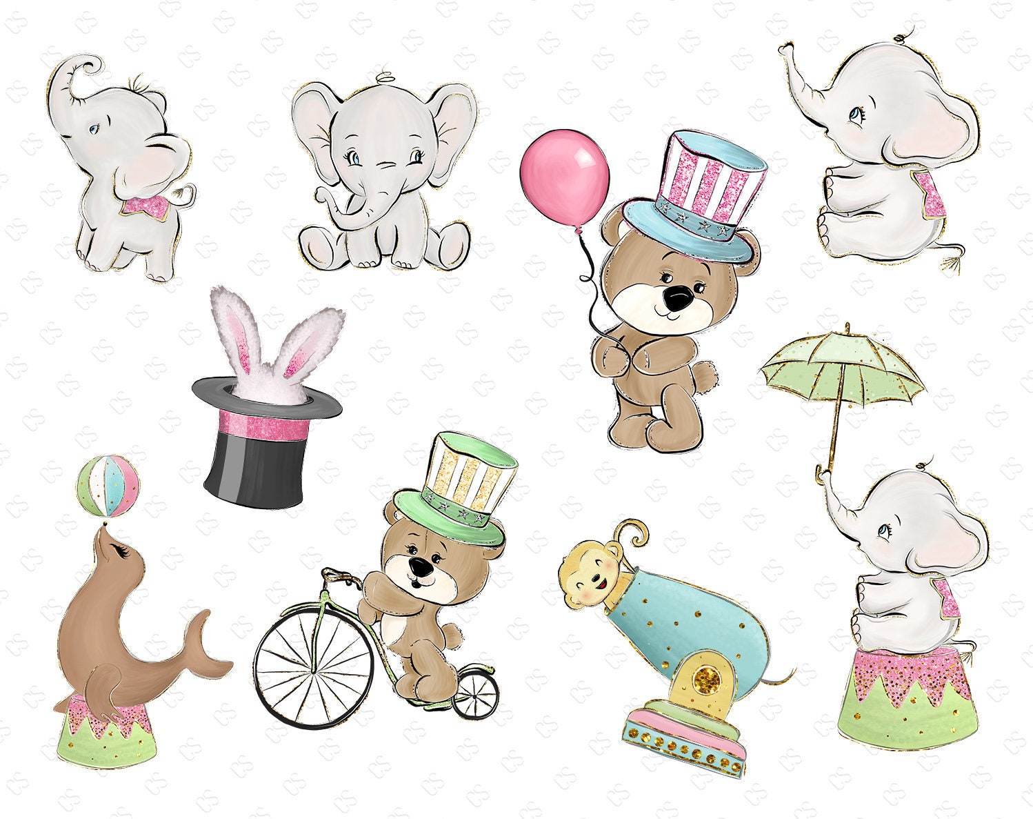 Circus Illustrations, Cute Illustrations, Fairy Tale, Printable ...