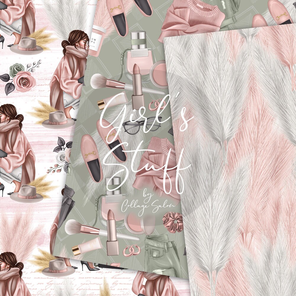 Girl Boss Patterns, Fashion Papers, Fashion Girl, Planner Supplies ...