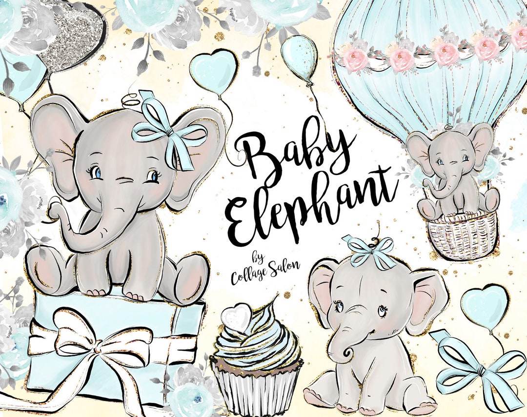 Baby Boy Elephant Illustrations, Cute Illustrations, Fairy Tale ...