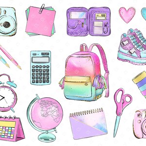 Back to School, Planner Stickers, School Supplies, Printable Stickers ...