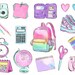 Back to School, Planner Stickers, School Supplies, Printable Stickers ...