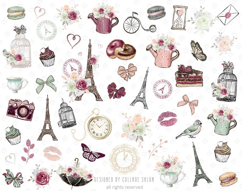 Paris Romance, Valentine, Paris Illustrations, Love Illustrations ...