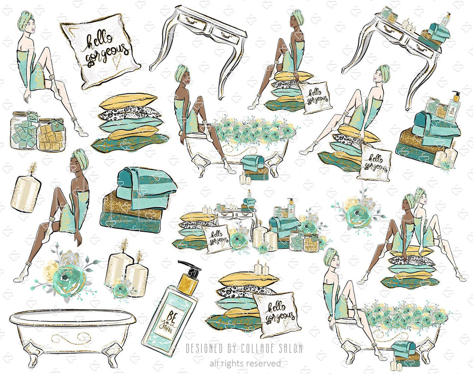 Planner Girl, Planner Stickers, Spa, Self Care, Me Time, Pamper, Health ...