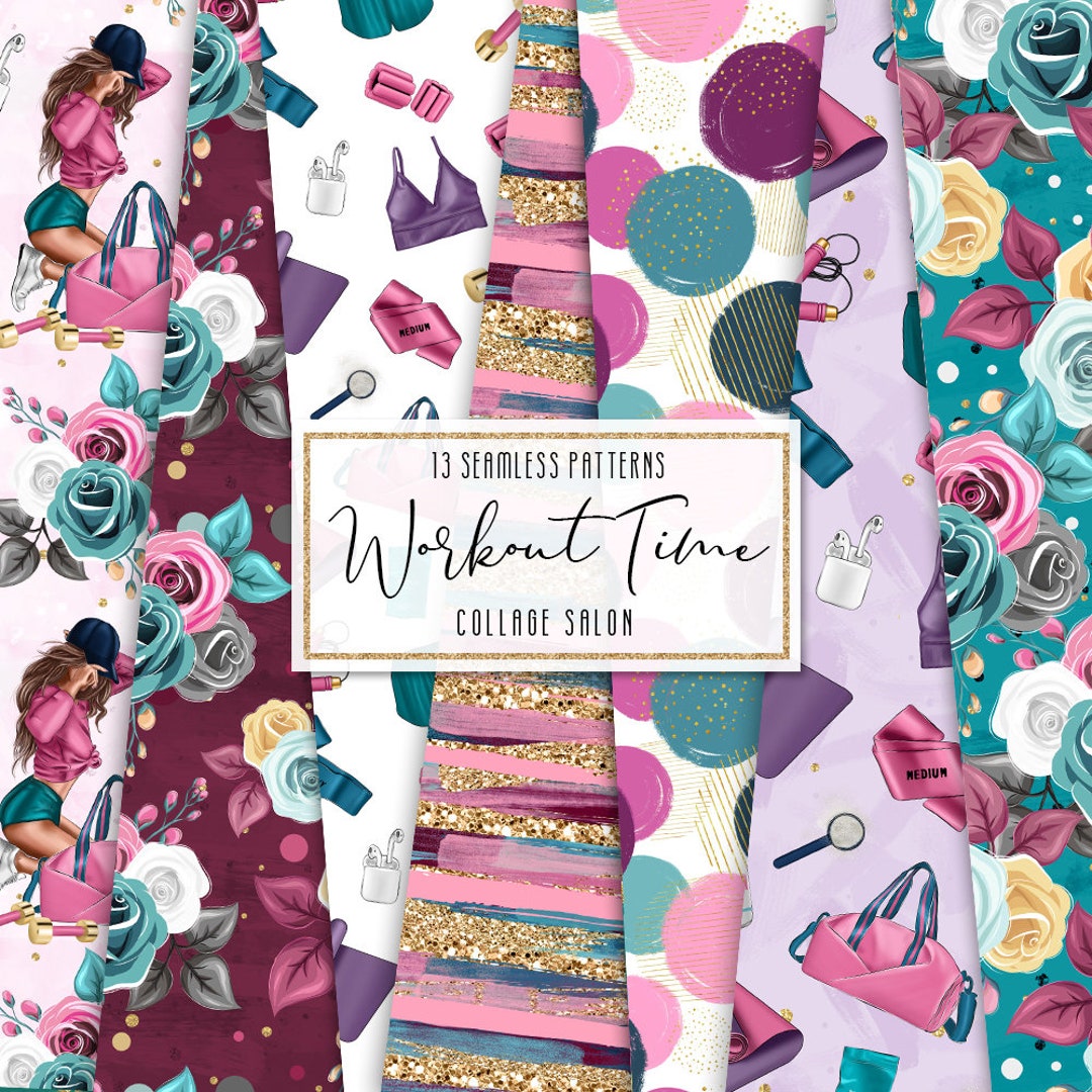 Fitness Pattern, Workout Papers, Gym, Dumbels, Healthy Lifestyle ...