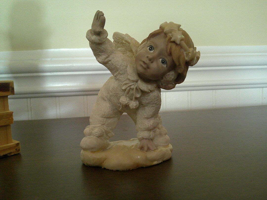 Vintage 1994 Snow Angel Statue | Collectible Resin Figurine | Christmas ...