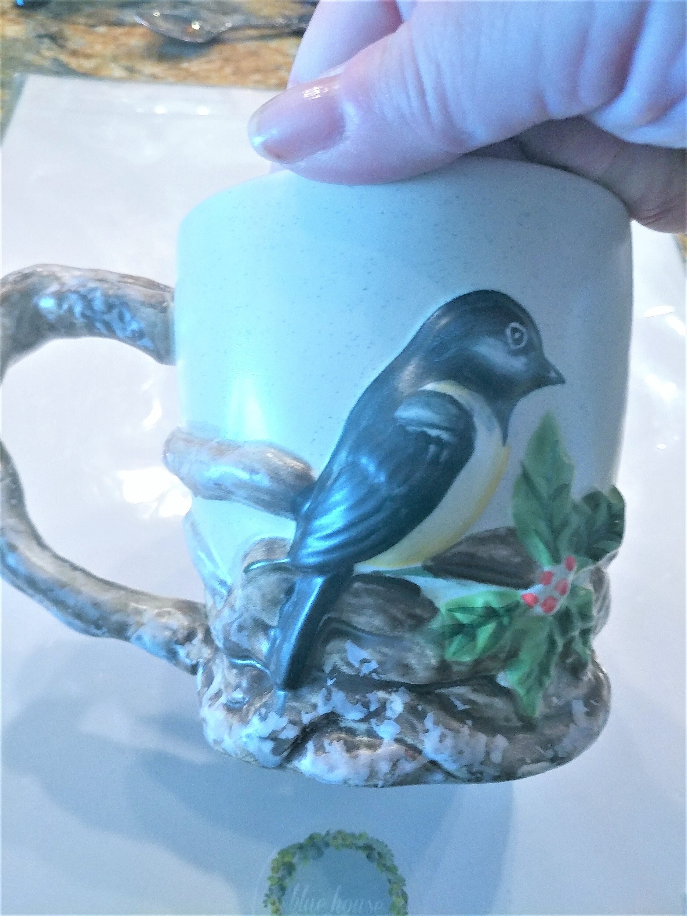 Vintage Bird Coffee Cup / Coffe Cups / Large Coffee Cup / | Etsy